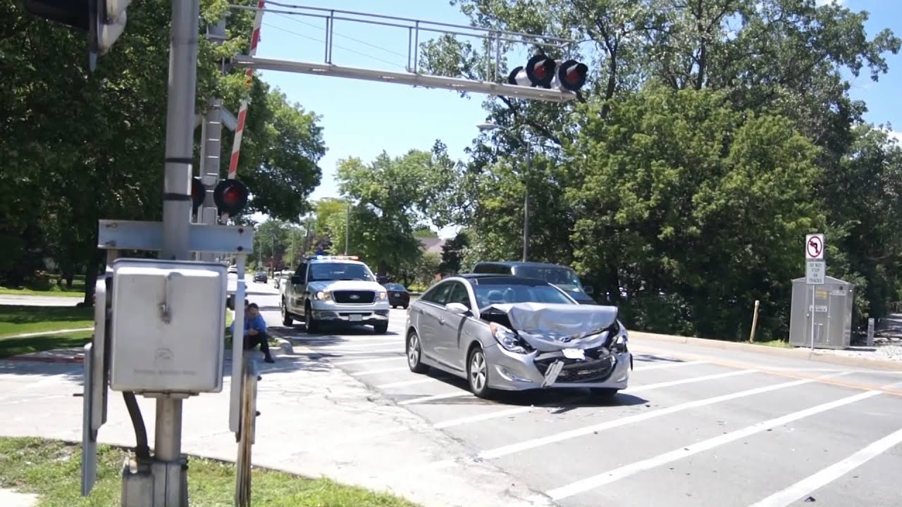 Crash Clean Up At The Tracks #firefighter - YouTube