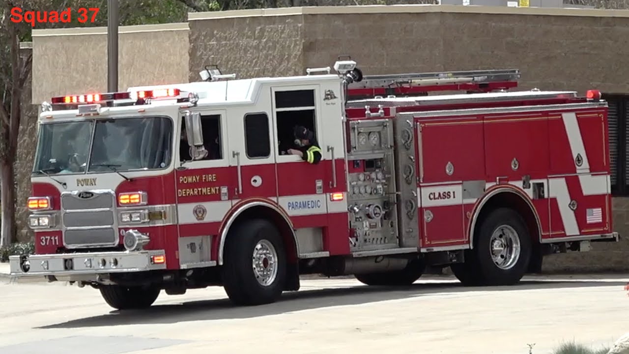 Poway Fire Responding (x3) - YouTube