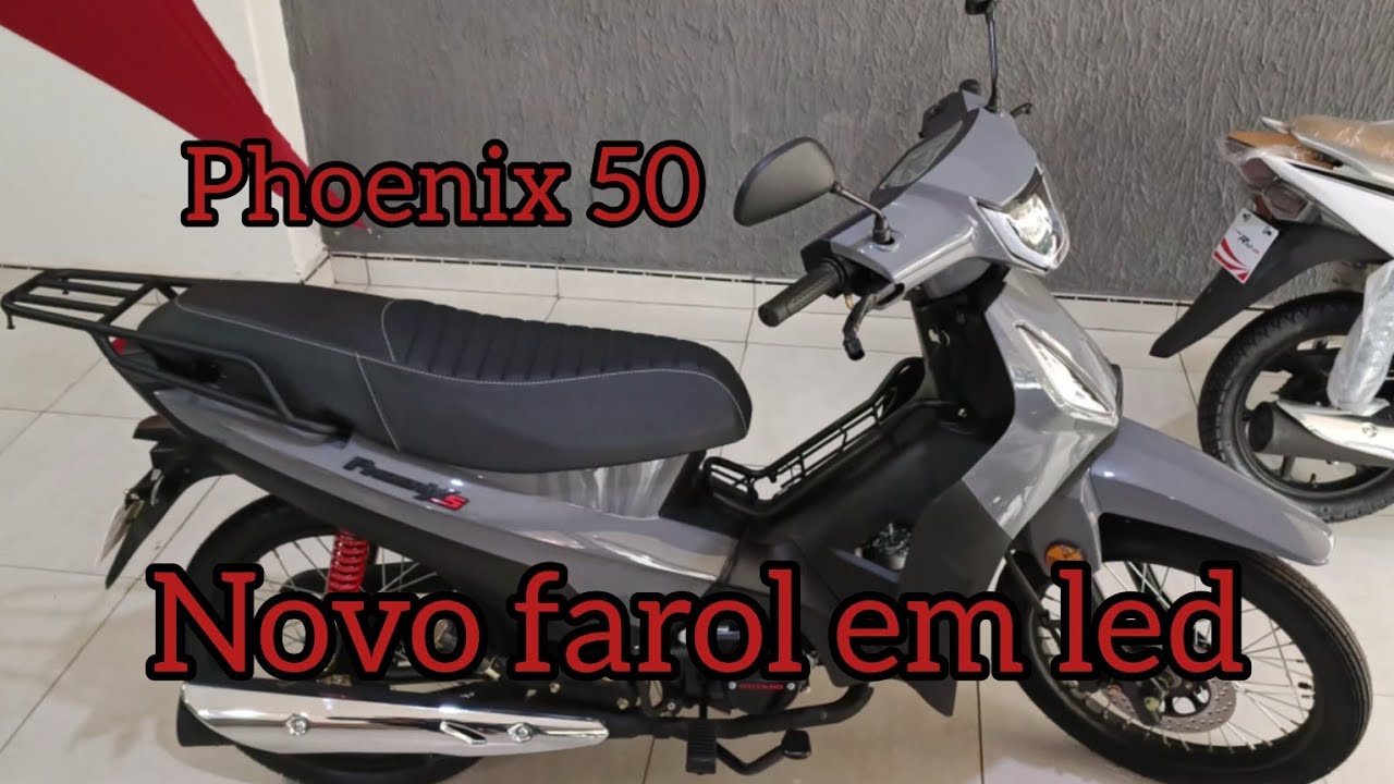 Nova Shineray Phoenix 50cc 23/24 Full led - YouTube
