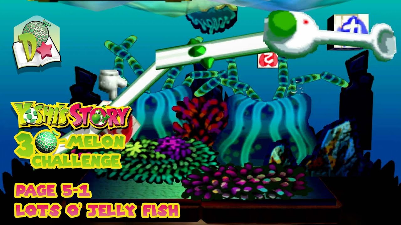 Yoshi Story - 30-Melon Challenge | Episode 5-1 | Lots O' Jelly Fish ...