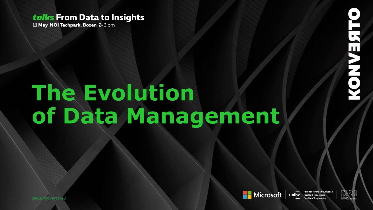 talks Artificial Intelligence - The Evolution of Data Management - YouTube