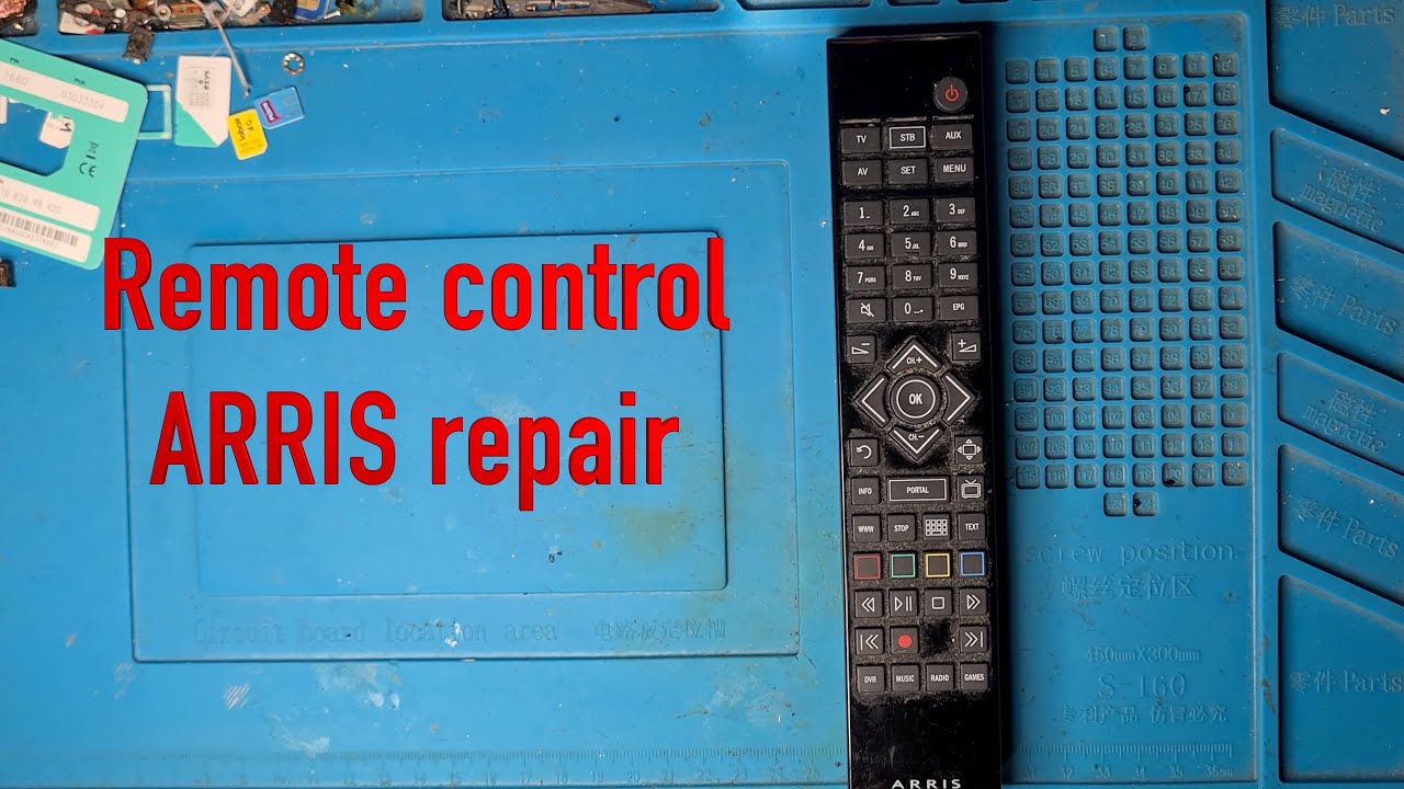 ARRIS remote control repair - YouTube