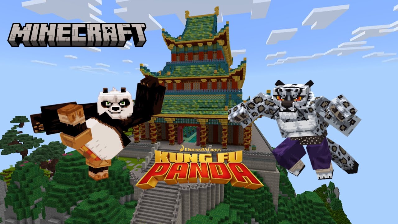 Kung Fu Panda: Po vs Tai Lung (Minecraft) - YouTube