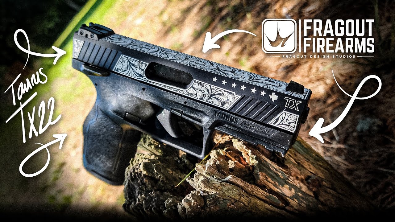 Laser Engraved Taurus TX22 Pistol by Fragout Design Studios ...
