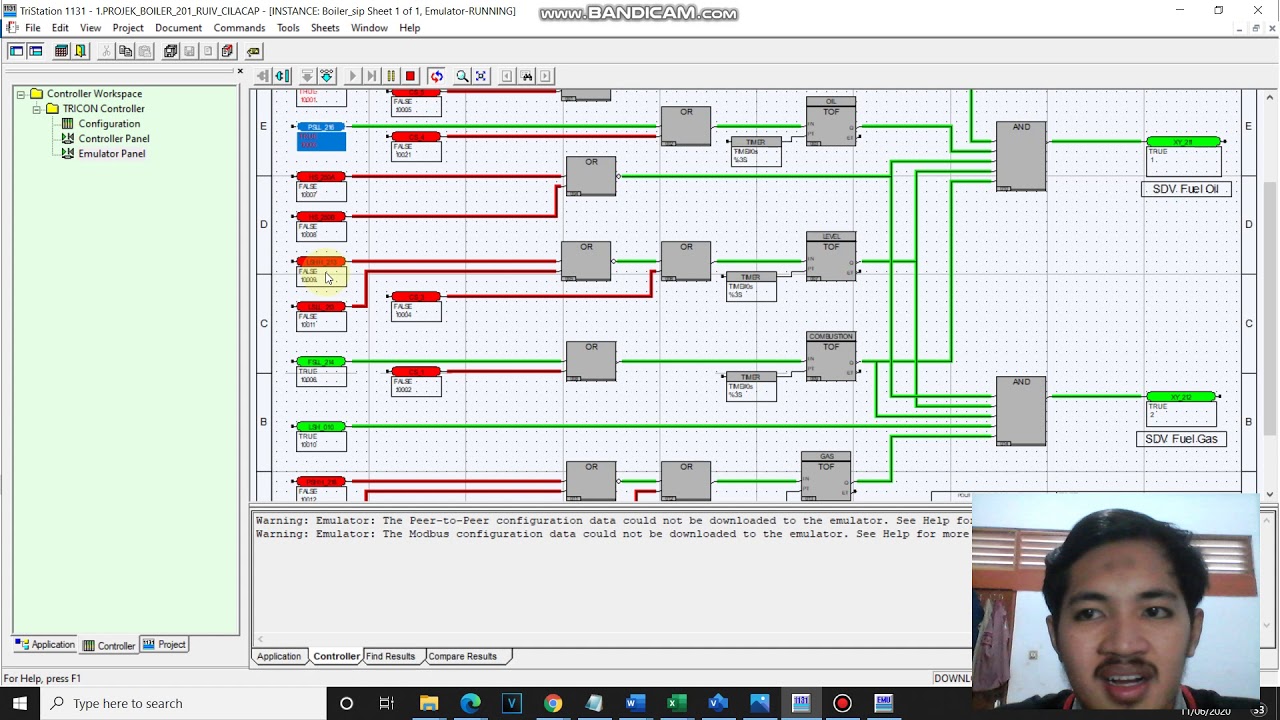Simulasi Tri Station - 1131 Boiler Projek - YouTube