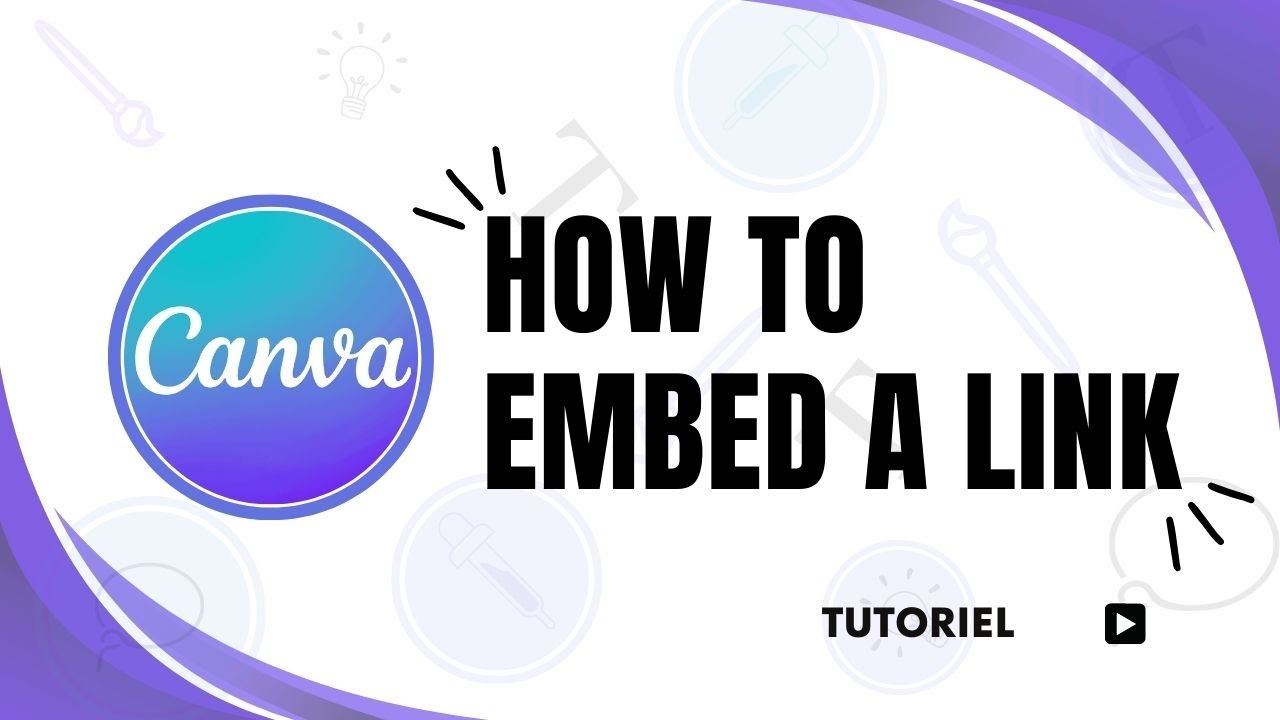 How to embed a link in Canva - YouTube