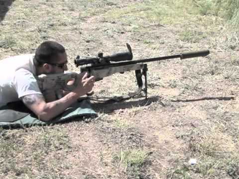TBAC 30P-1 silencer on Accuracy International AWP in .308 - YouTube