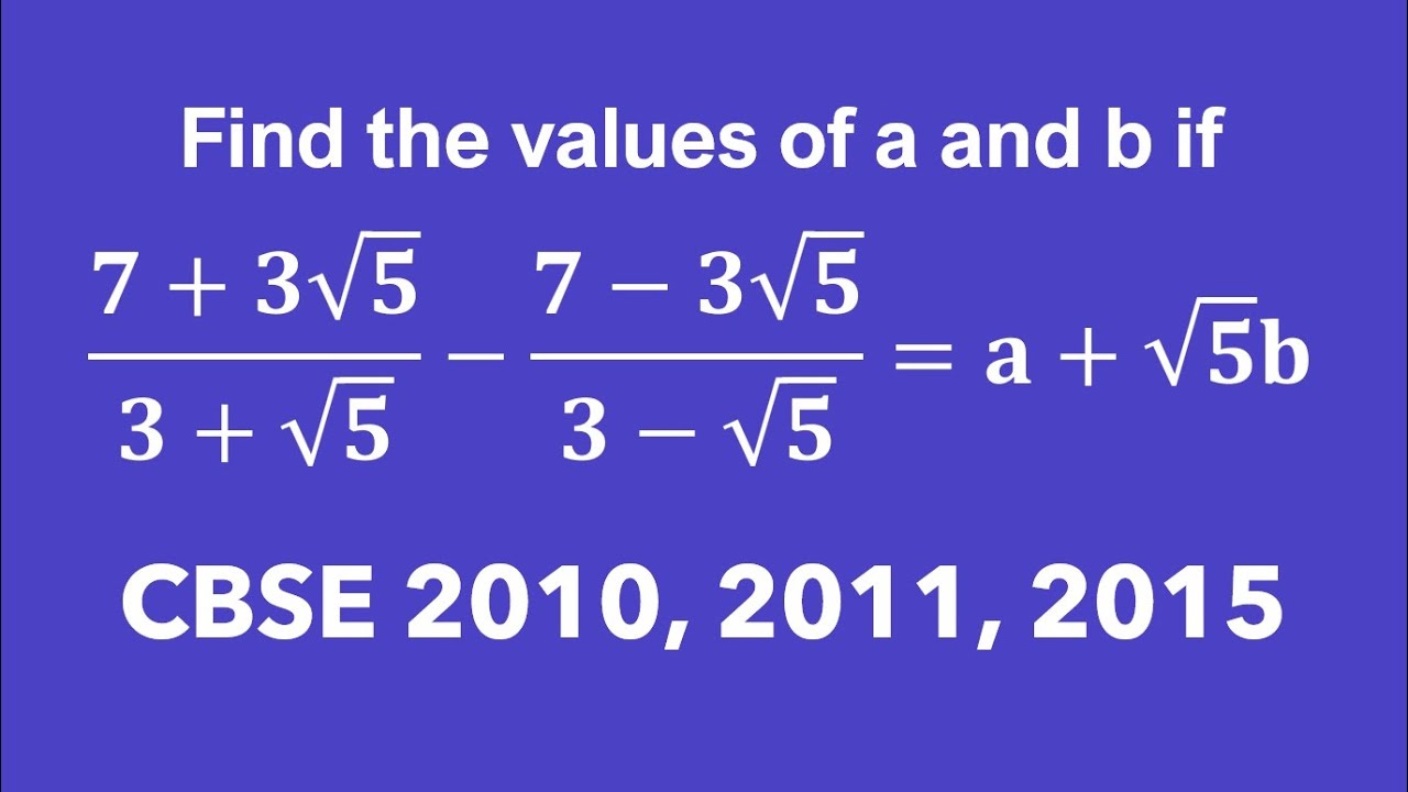 Find The Values Of A B If CBSE Find The Values Of A B If CBSE