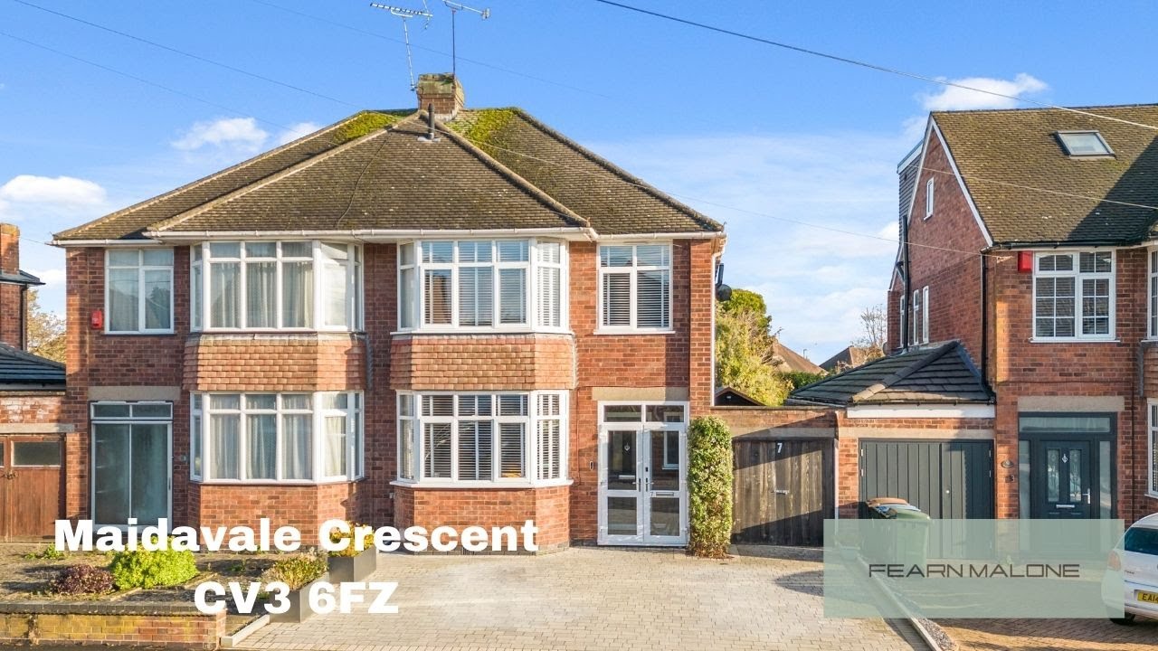 Maidavale Crescent, Finham, Coventry, CV3 6FZ - YouTube
