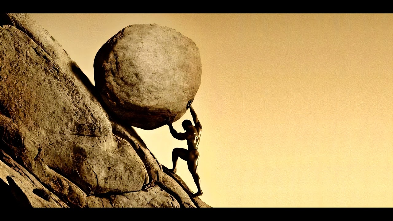Me And The Birds: Sisyphus Pushing a Rock Meme Theme (Perfect Loop ...
