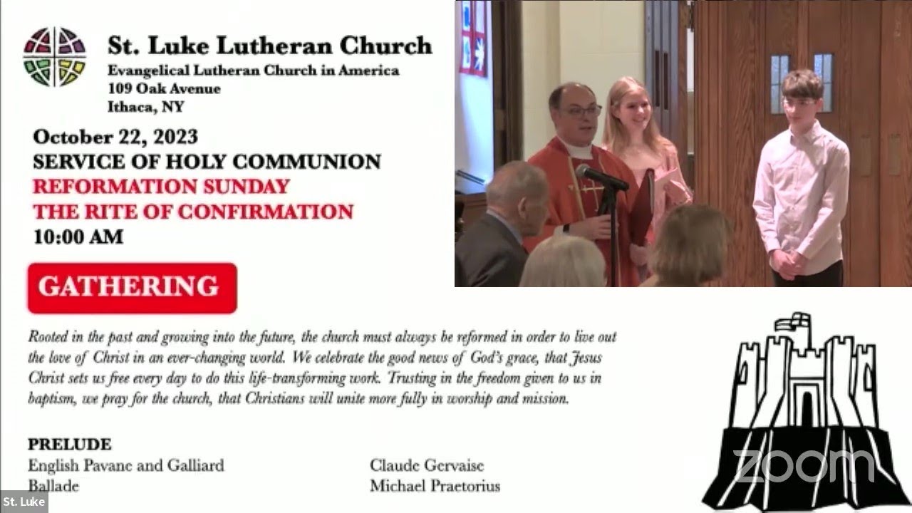 20231029 Reformation and The Rite of Confirmation St Luke Sunday ...