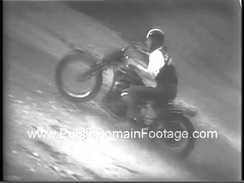 Jolly Roger Hill Motorcycle climb Seattle Washington 1954 archival ...