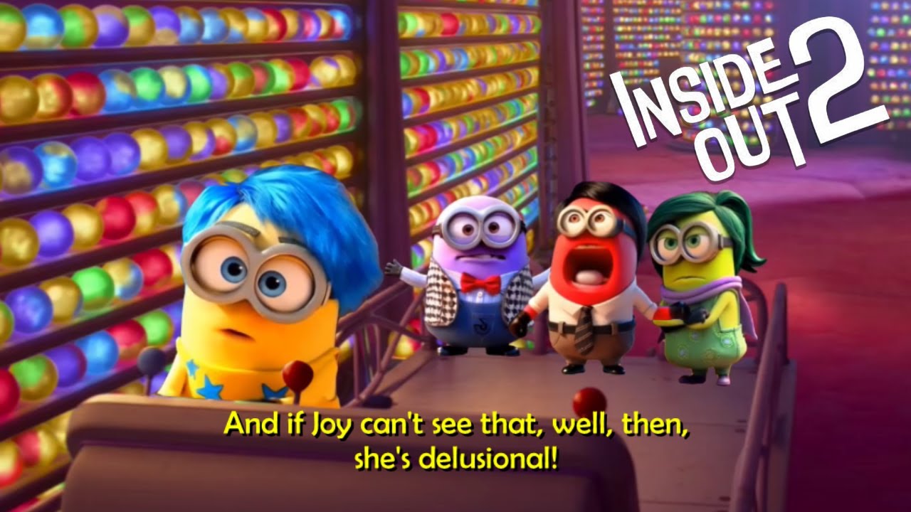 Joy is Delusional Scene BUT Minions | (Despicable Me x Inside Out 2 ...