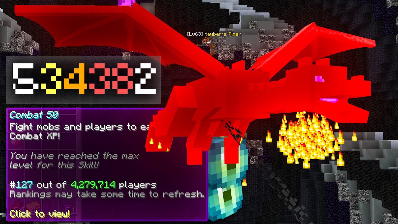 COMBAT 50 IS OP... (Hypixel Skyblock) - YouTube