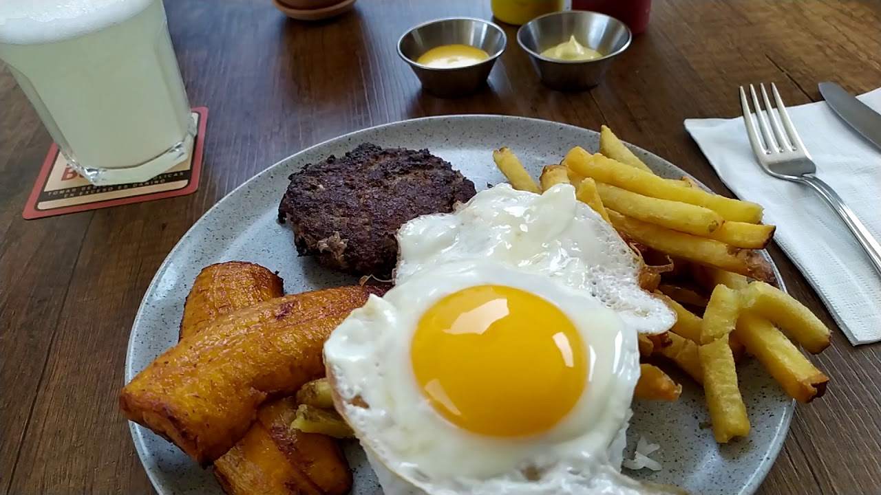 😋🍔BON BEEF [Hamburguesa al Plato a lo pobre]🥚🍌🍚 LIMA - PERÚ 🇵🇪 - YouTube