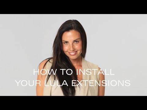 How To Install Lula Secret Hair Extensions - YouTube