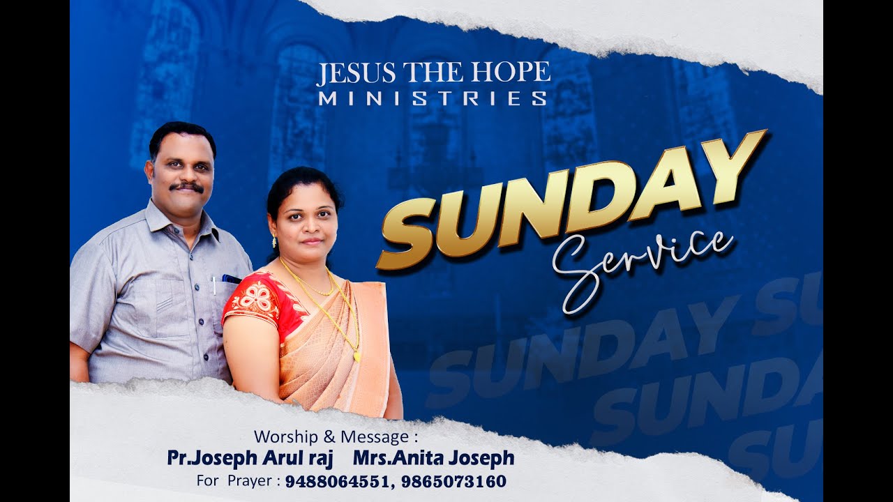 Sunday Service (28.05.2023) || Worship & Message || Pr.Joseph Arulraj ...