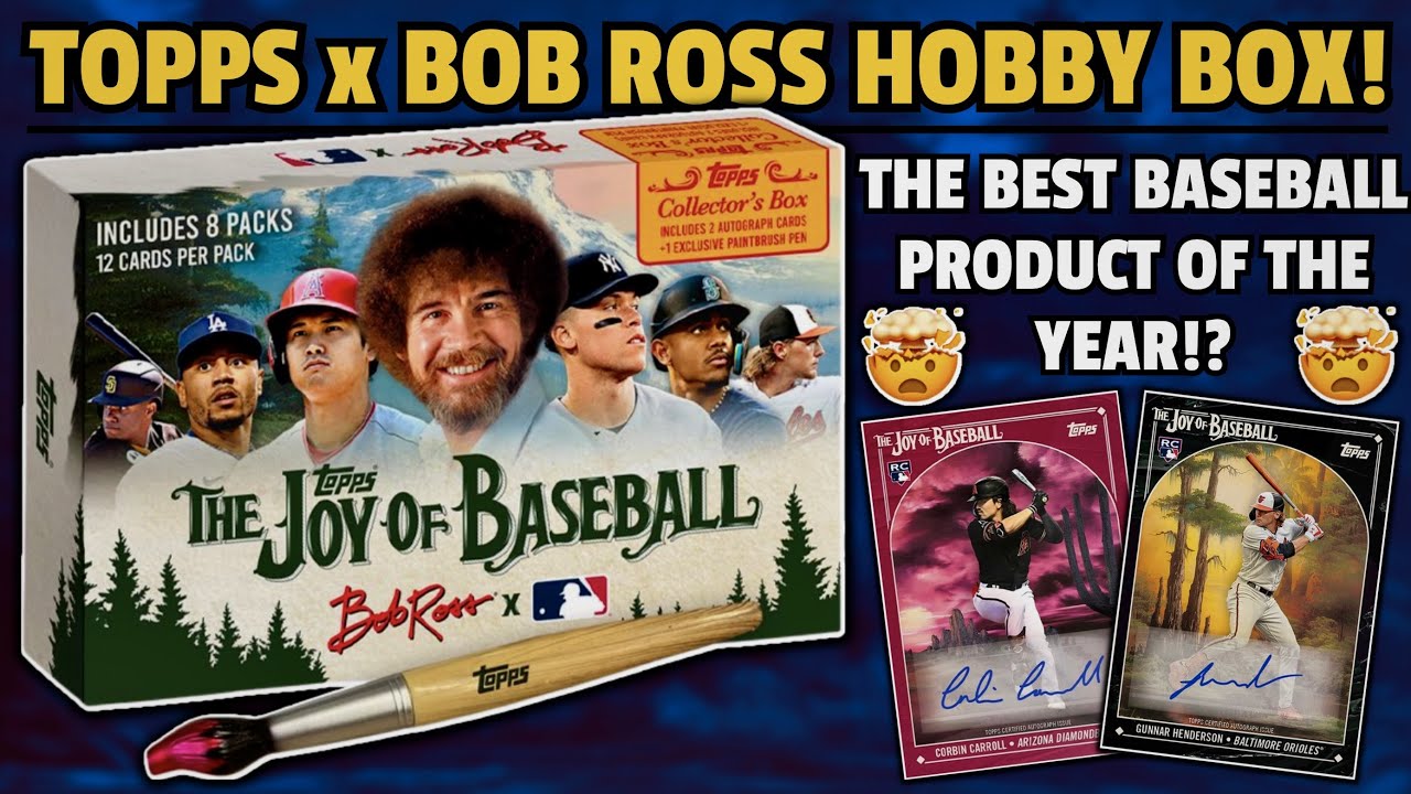 *MY FAVORITE BASEBALL SET OF ALL-TIME!🔥 BOB ROSS TOPPS BASEBALL HOBBY ...