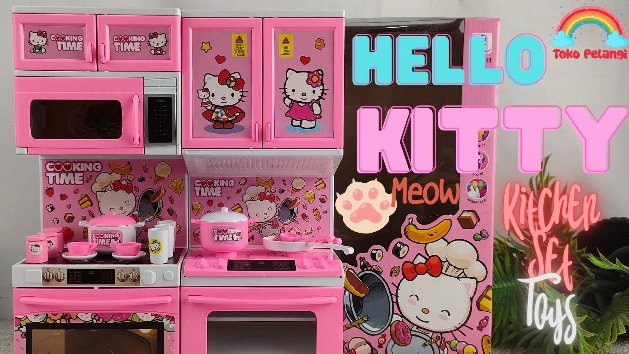7 Minutes Satisfying with Unboxing Cute Kitchen Set Toys Hello Kitty ...