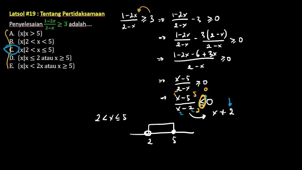 Latsol#19 : Pertidaksamaan | UTBK 2022 | UTBK 2021 - YouTube