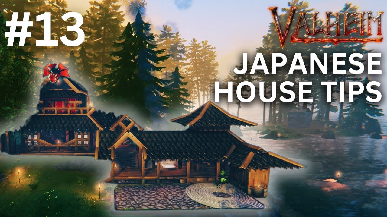 Ways to make a house Japanese in Valheim [Special #13] - YouTube