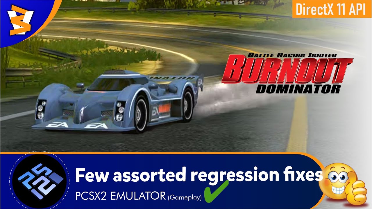 PCSX2 QT-64bit 1.7.3479 - Burnout Dominator (Dx11/ReShade) - YouTube