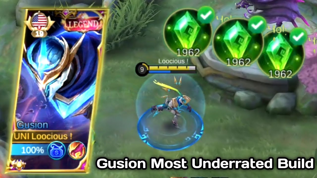 Gusion Legend Skin Gameplay || gusion gameplay - Mlbb - YouTube