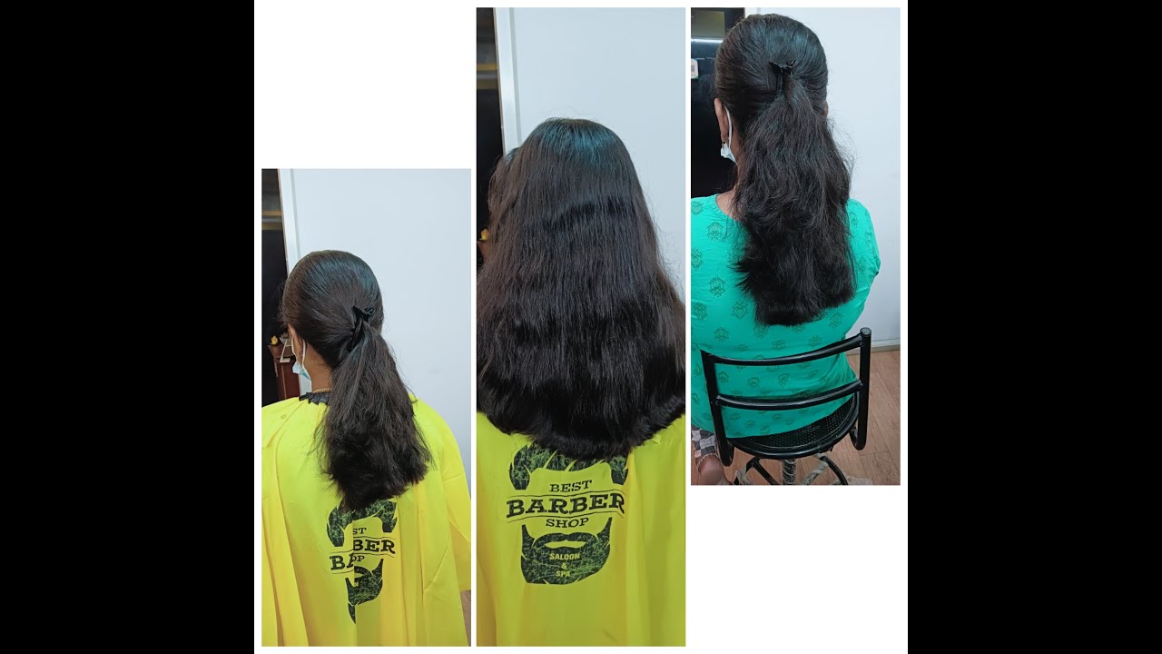 Very easy u Hair cut/U shape hair cut - YouTube