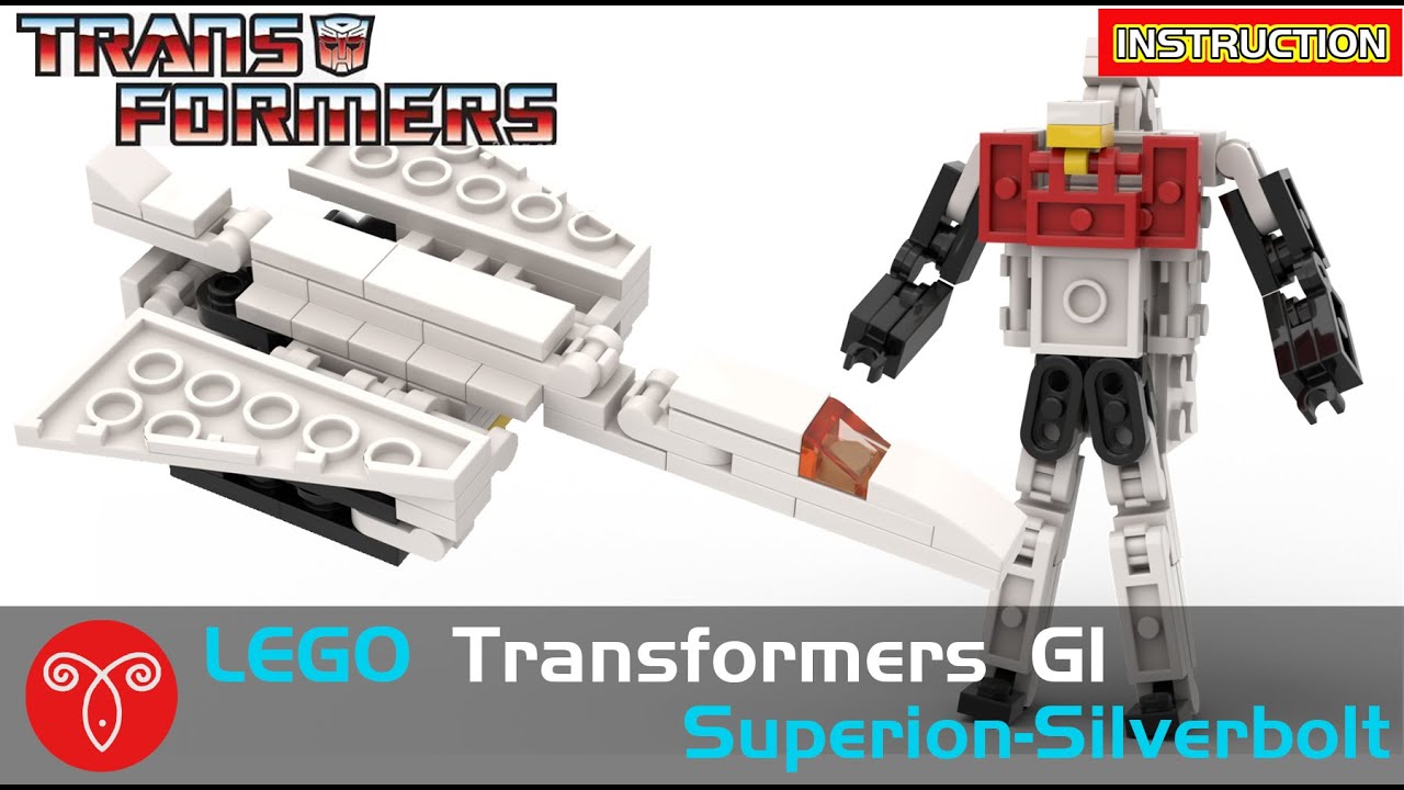 Lego Transformers MOC G1 Silverbolt Superion/Aerialbots Mini Jet Mecha ...
