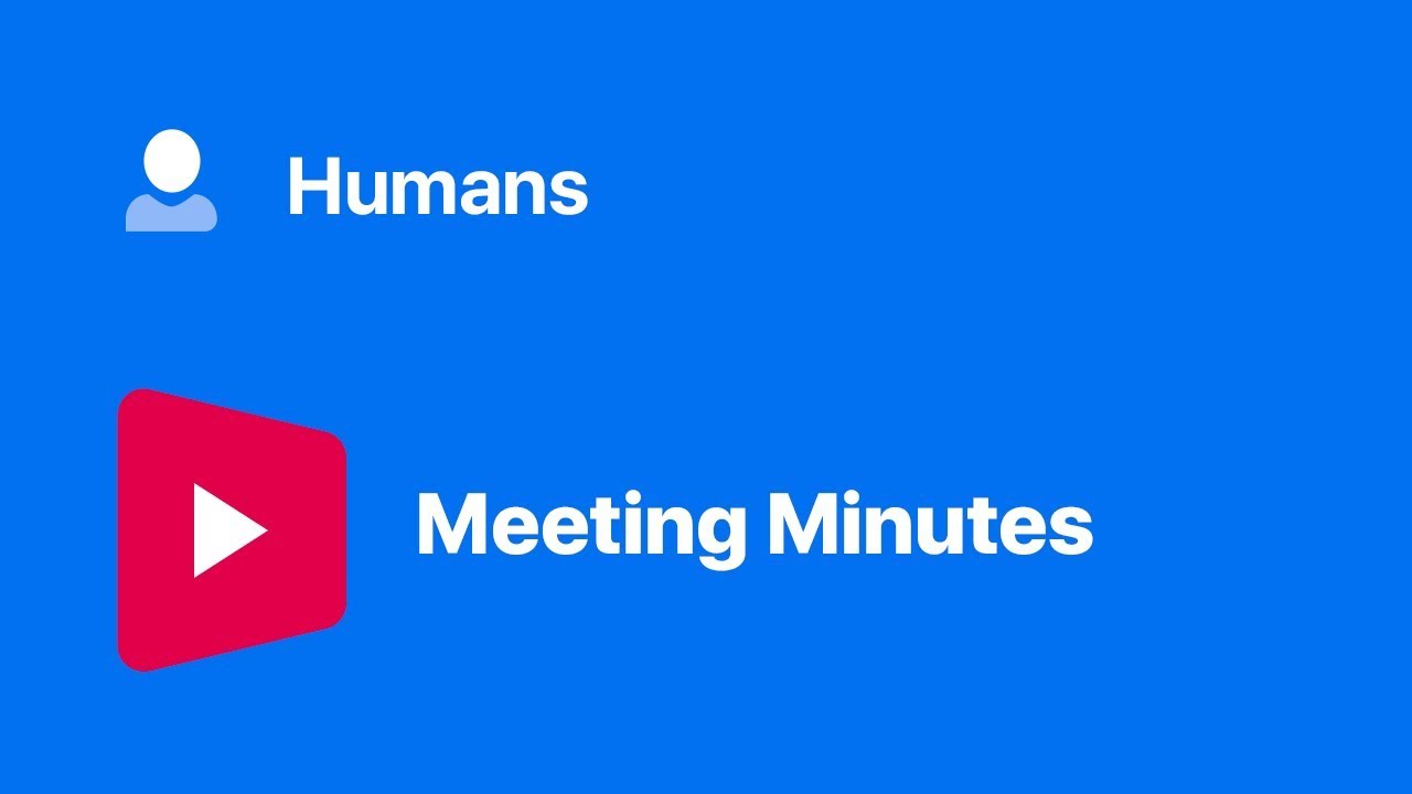 Meeting Minutes Overview - YouTube