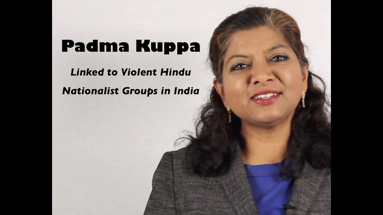 Padma Kuppa Linked to Violent Hindu Nationalist Groups in India - YouTube
