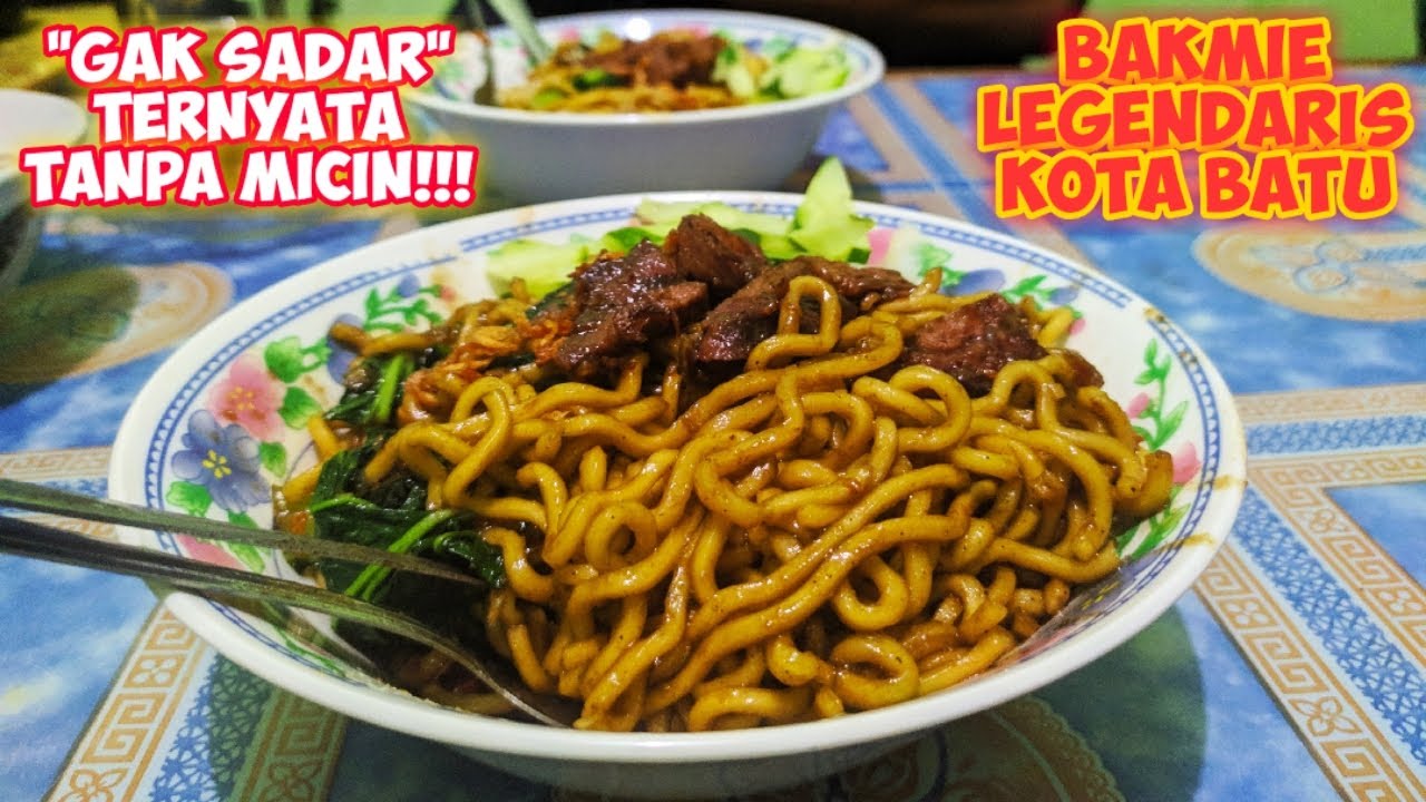 BAKMIE MEWAH DAGING SAPI!!! Warung Mak Sub || KULINER LEGENDARIS BATU ...