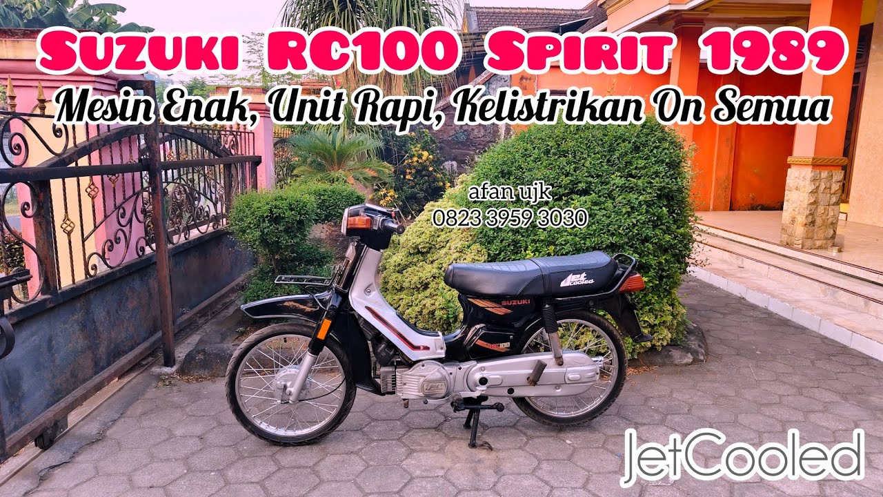 VARIAN LANGKA SUZUKI RC100 SPIRIT 1989, MESIN ENAK, LENGKAP SURAT, UNIT ...