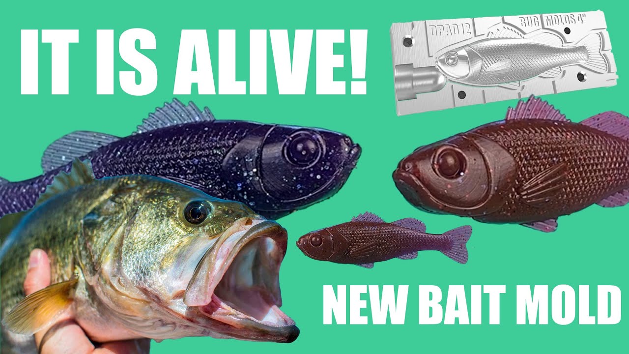 Alive BASS BAIT Soft Bait Mold review from BUGMOLDS - YouTube