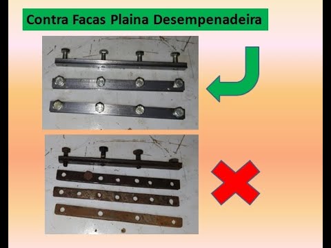 Contra Facas Plaina Acerbi, Quando devo Substituir Entenda um pouco ...