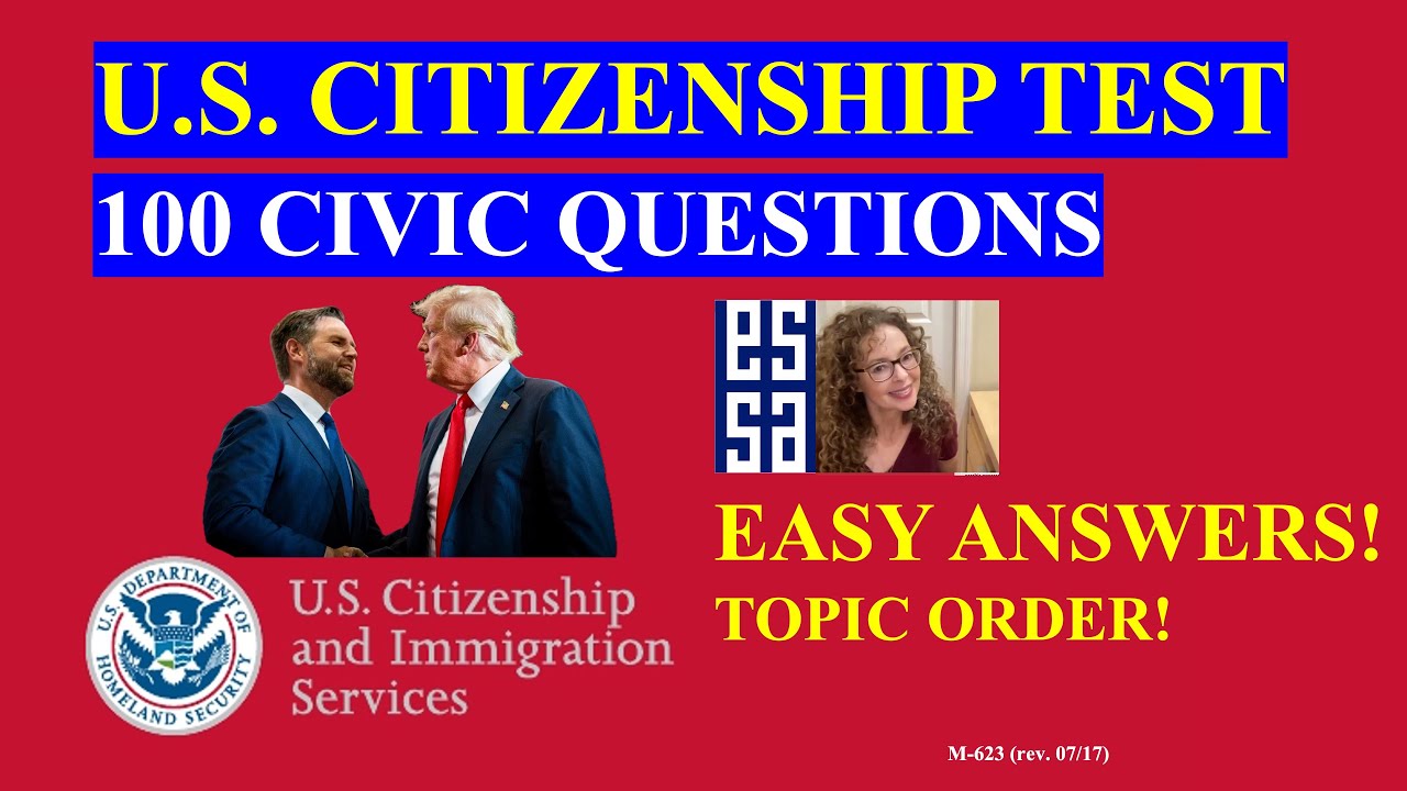 US Citizenship Test: Civics Test (Naturalization Test Prep 2025) - By ...