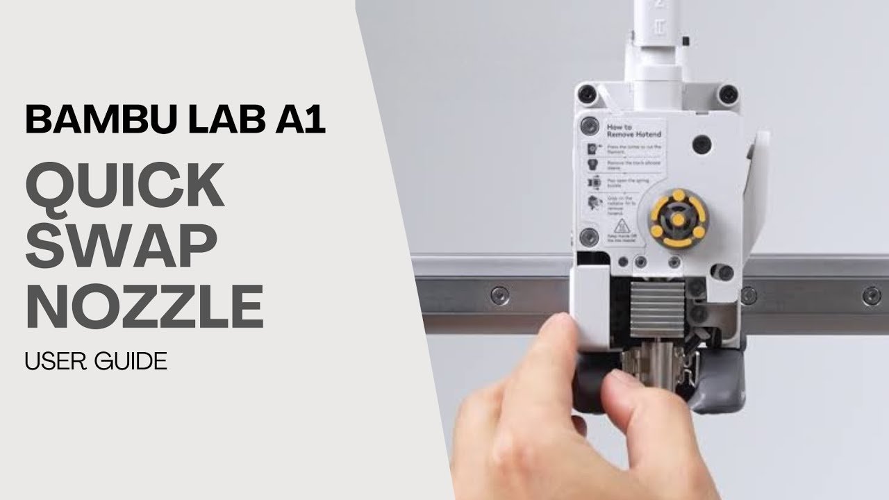 How to replace Nozzle in Bambu Lab A1 | Quick Swap Nozzle | Vertex 3D ...