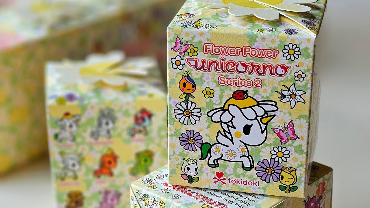 🌼 Tokidoki Flower Power Unicorno Series 2 blind box case! - YouTube