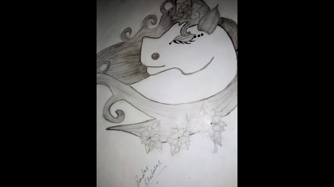 DRAWING CREATIVE UNICORN | Sundus Sketches - YouTube