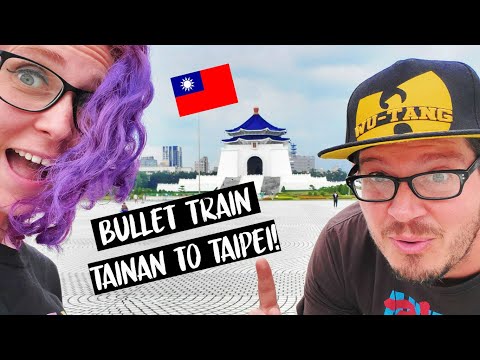 BULLET TRAIN in Taiwan (From Tainan to Taipei) // How to do it yourself!