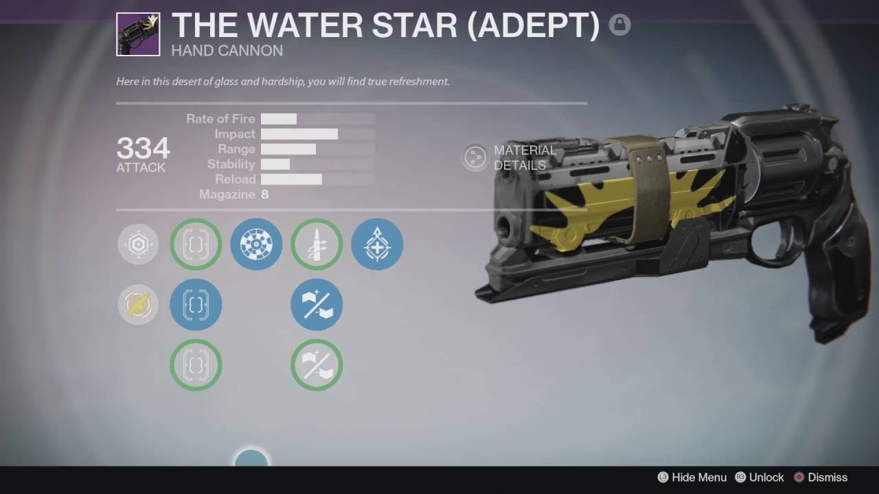 Destiny "Water Star" (Adept) Trials Of Osiris God Roll Review (Op Mini ...