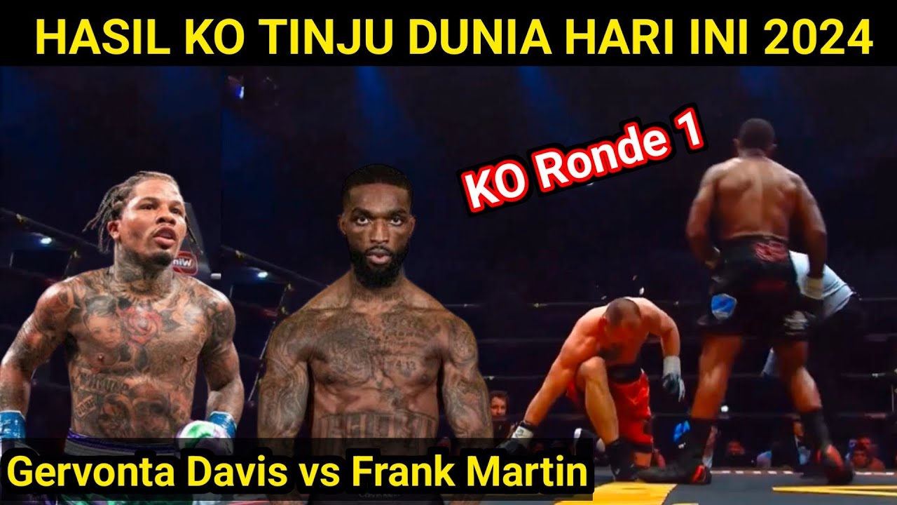 Hasil tinju Dunia HARI INI‼️ KO Ganas Ronde 1 | Gervonta Davis vs Frank ...