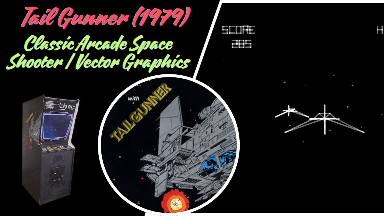 Tail Gunner (1979) - Classic Arcade Space Shooter | Vector Graphics ...