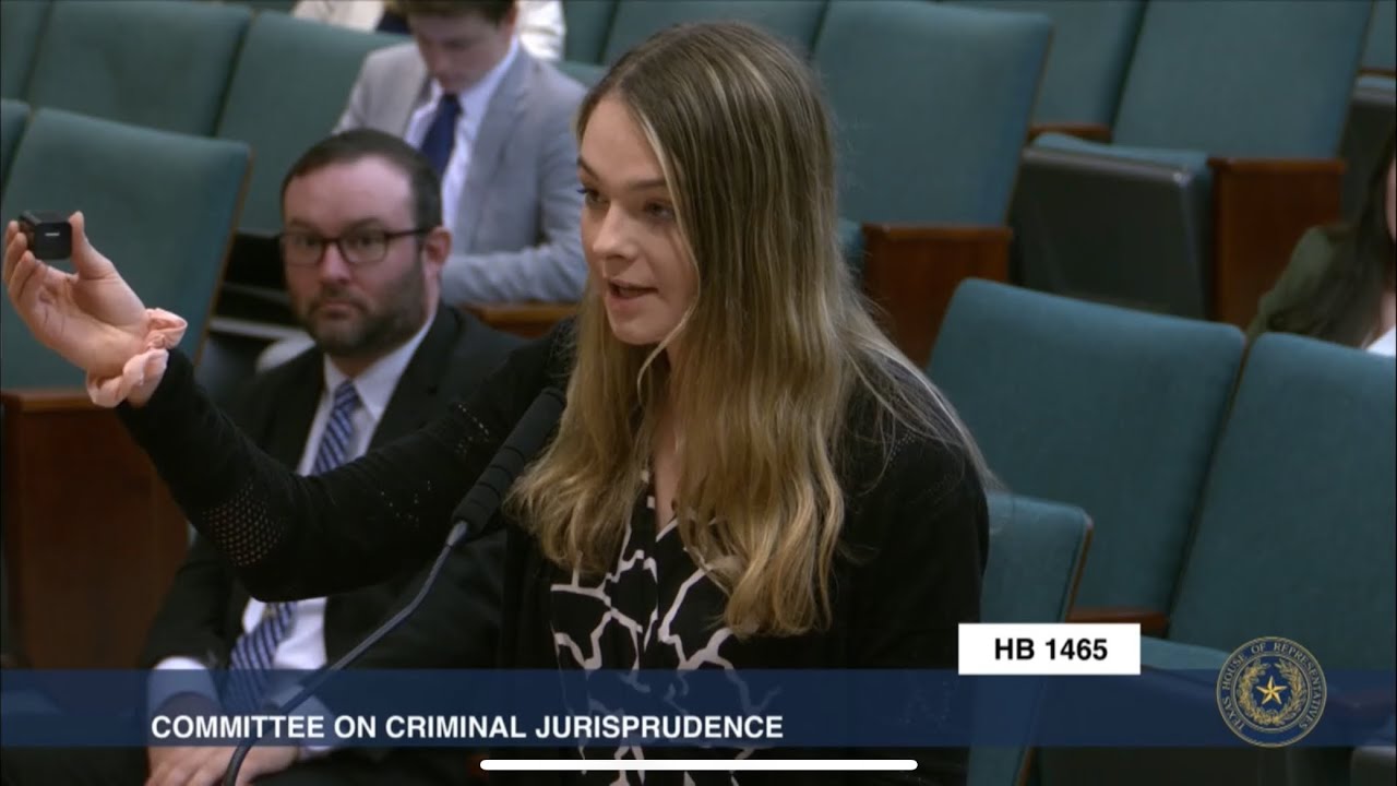 Texas HB 1465 Testimony - Invasive Visual Recording - YouTube