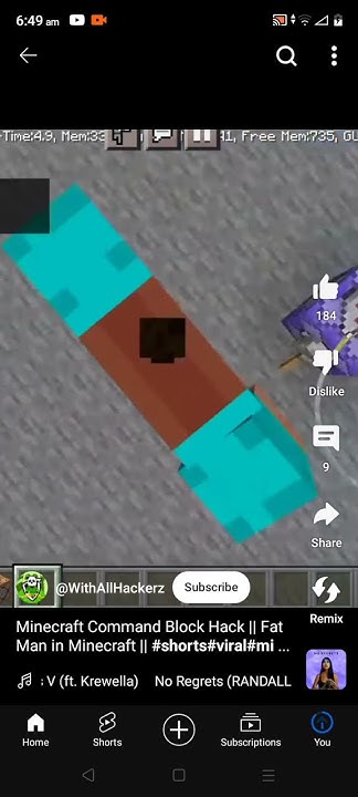 Minecraft Shorts Funny 🤣 Command Block Hack Youtube
