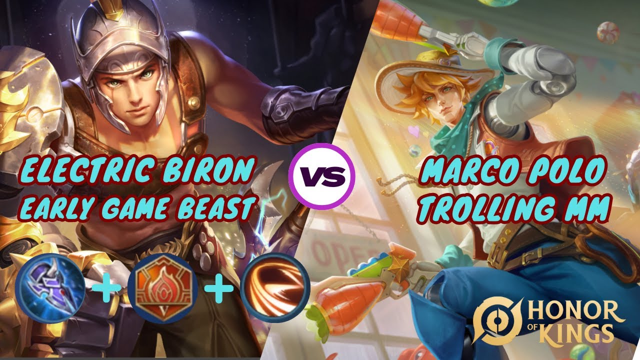 HONOR OF KINGS| WATCH TANK BIRON FIGHT MM MARCO POLO IN CLASH LANE ...