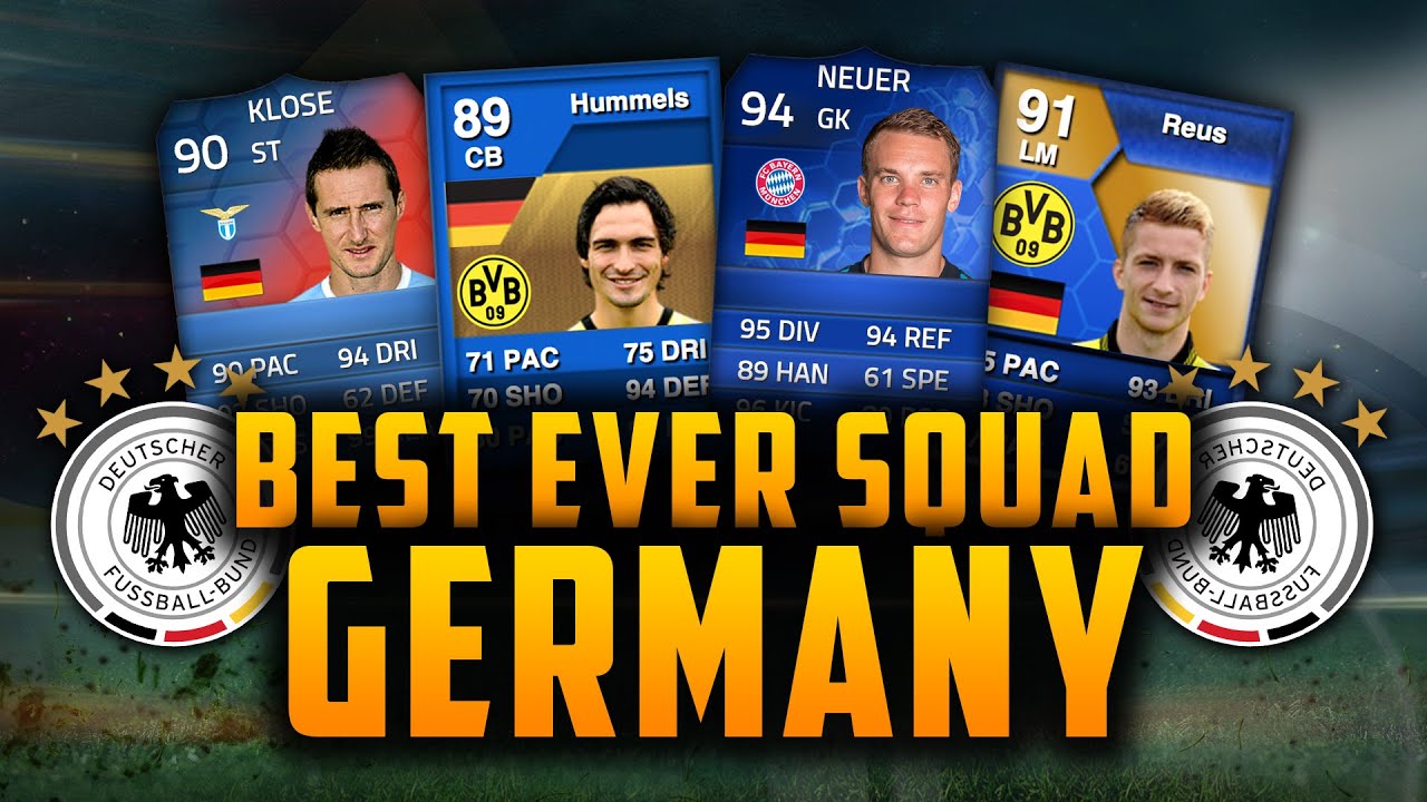 BEST EVER GERMANY SQUAD! w/ NEUER + MORE! | FIFA GENERATIONS - YouTube