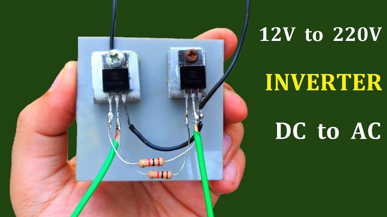 DC to AC Circuit. how to make inverter. দুটি মসফেট দিয়ে ডিসিকে এসি ...