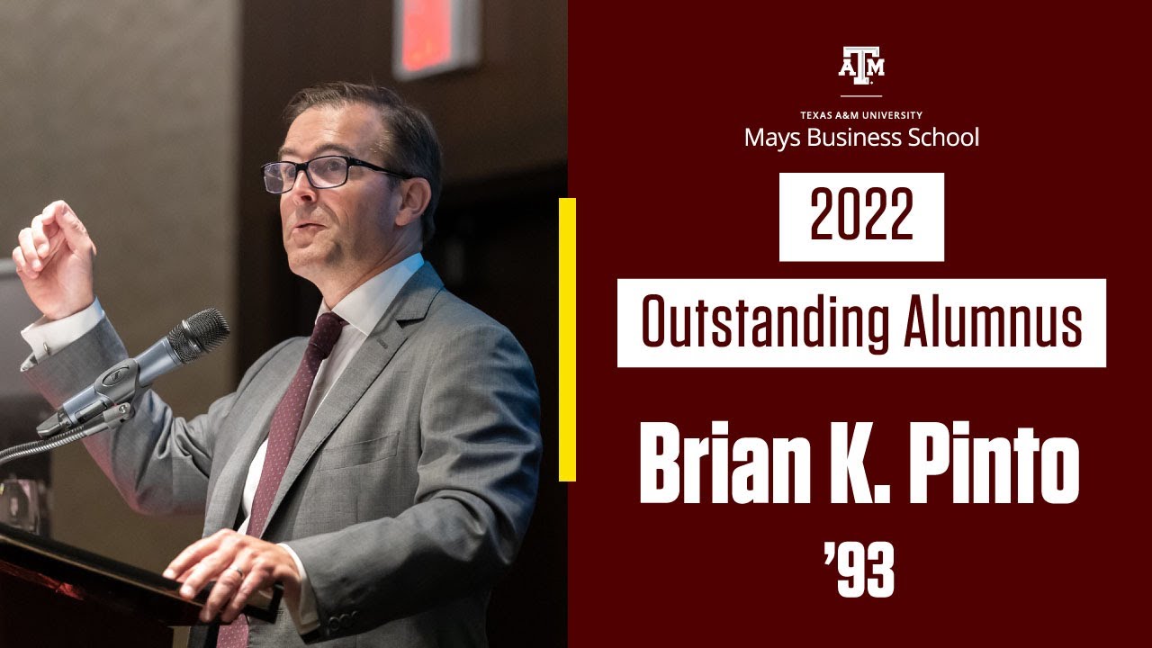 Brian K. Pinto '93 | Mays Business School Outstanding Alumnus 2022 ...