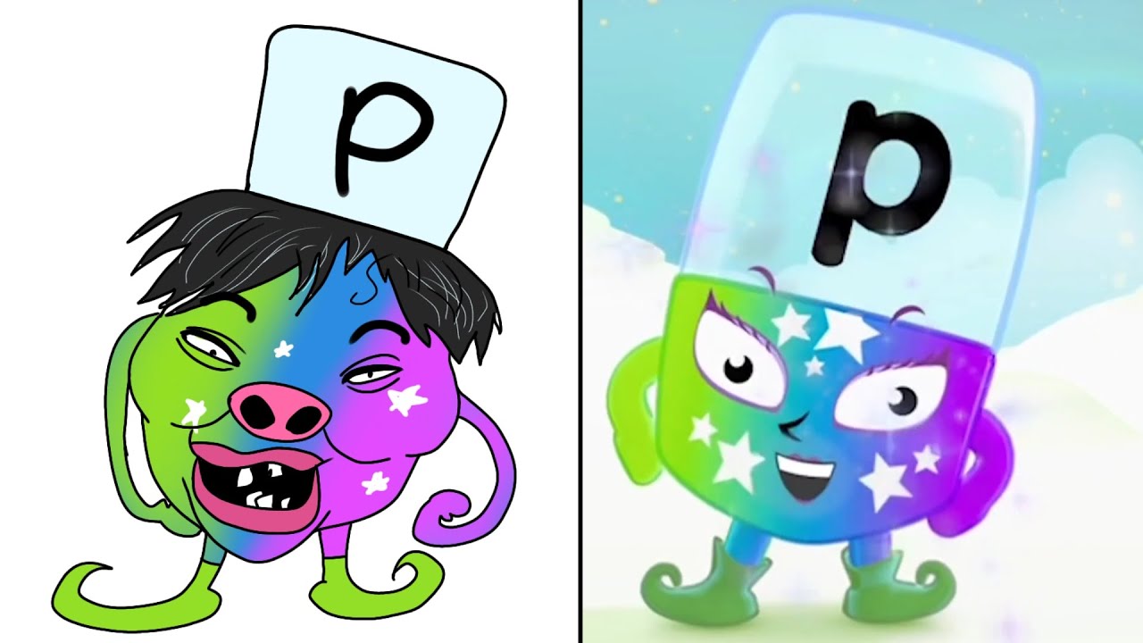Alphablocks abc - The Alphabet A - Z (n - z) Part 2 Drawing Meme - YouTube